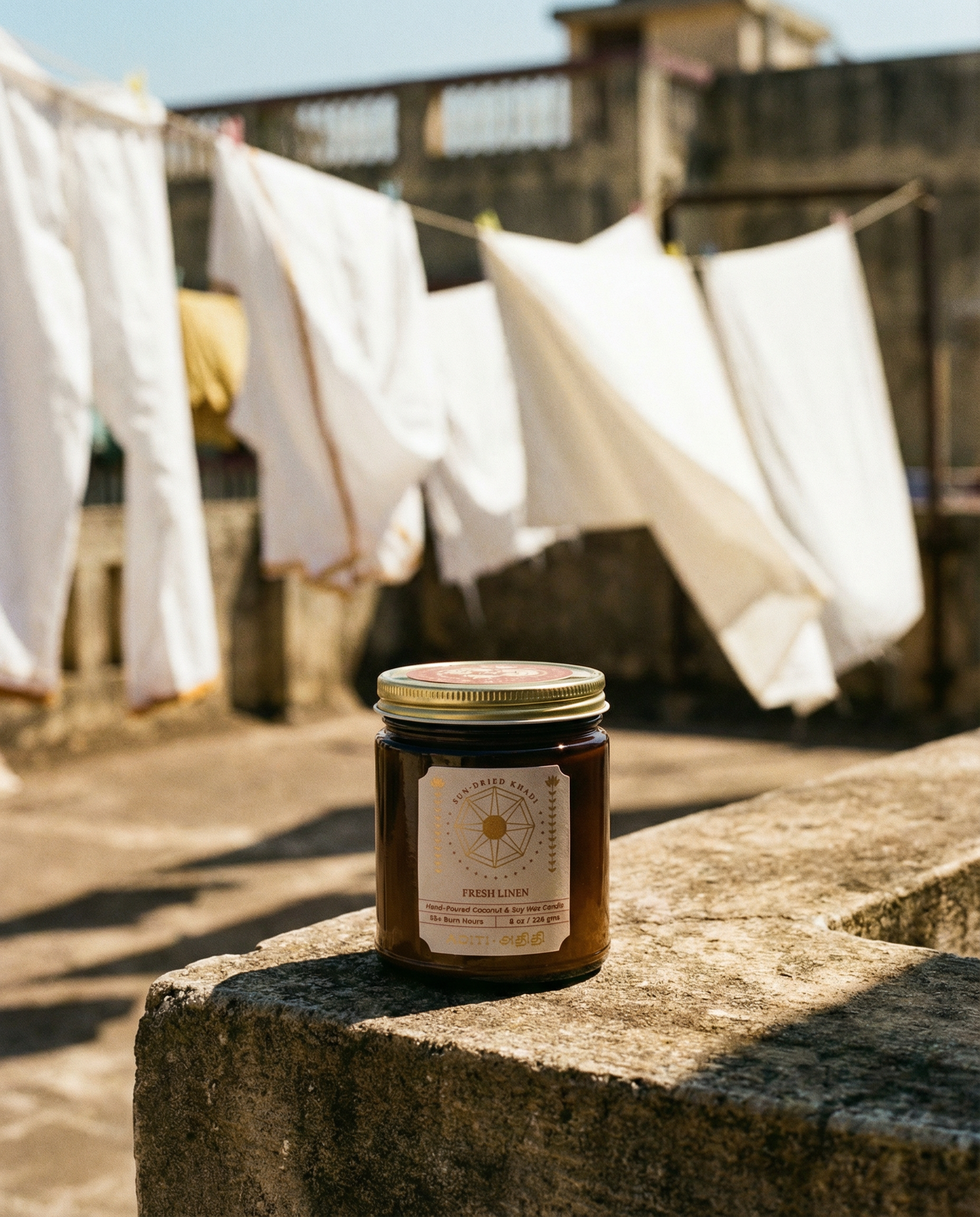 SUN-DRIED KHADI – ADITI®| Indian Candle Shop 🪔